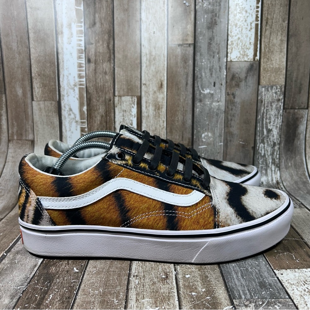 Vans Discovery Project Cat Tiger Skate Shoes Juniors … - Gem